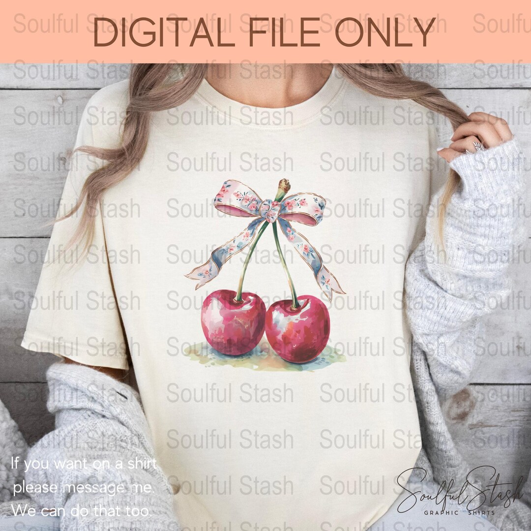 Cherry Lover, Gift Idea, Sublimation PNG, Digital Download ,watercolor ...