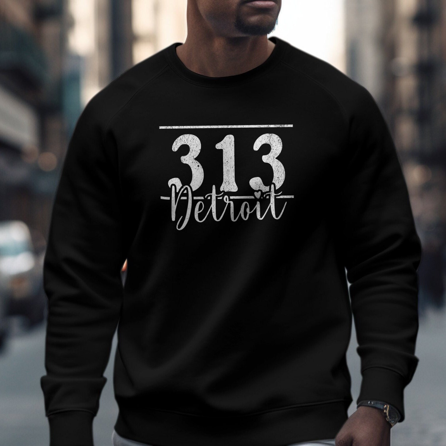Detroit 313 Area Code T-shirt, Vintage Style Michigan Tee, Unisex ...