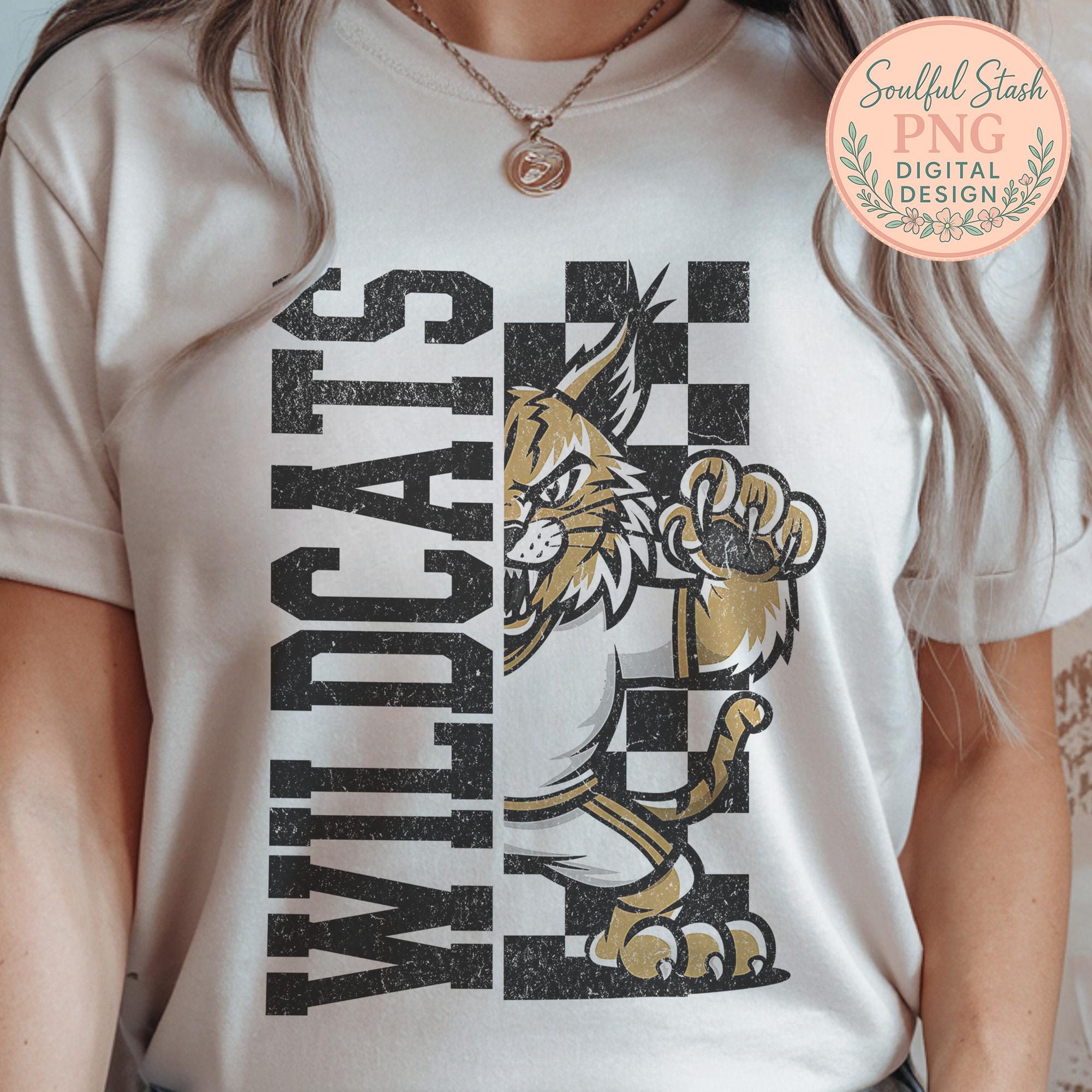 Half Wildcat Mascot Clawing Design PNG, Fierce School Spirit Graphic ...