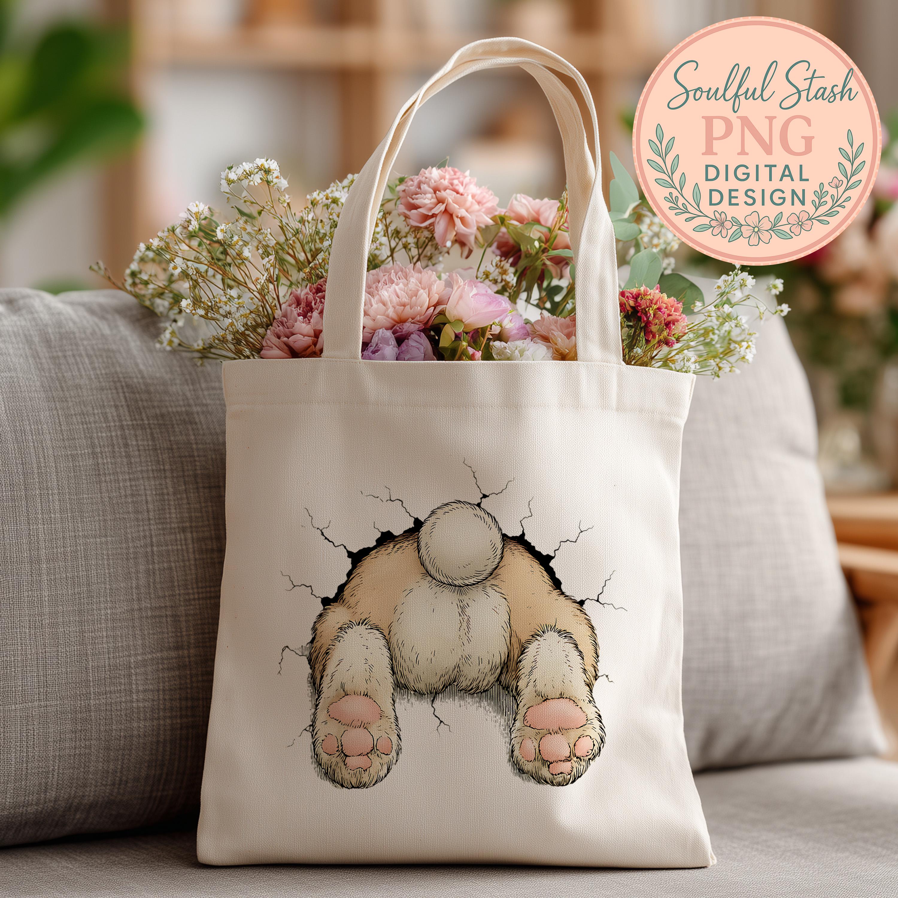 Playful Bunny Busting Through Set Digital Download. - Etsy