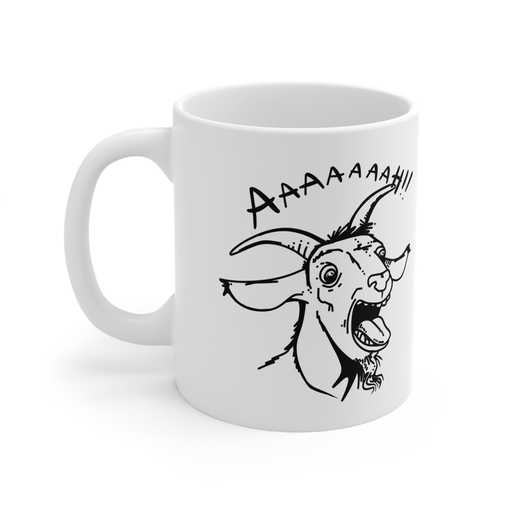 Screaming Goat Ceramic Mug 11oz - Etsy