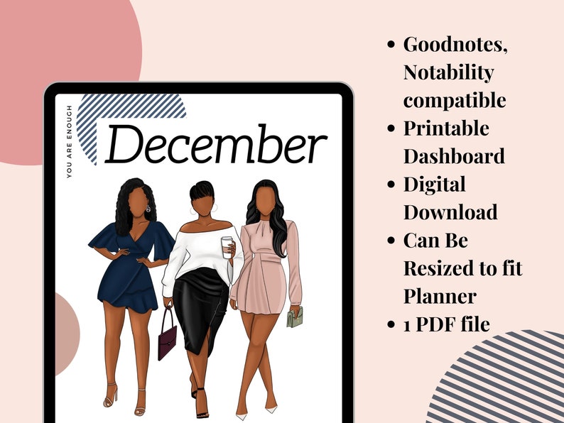 Black Girl Aesthetic Planner Dashboard | Goodnotes, Notability (digital ...