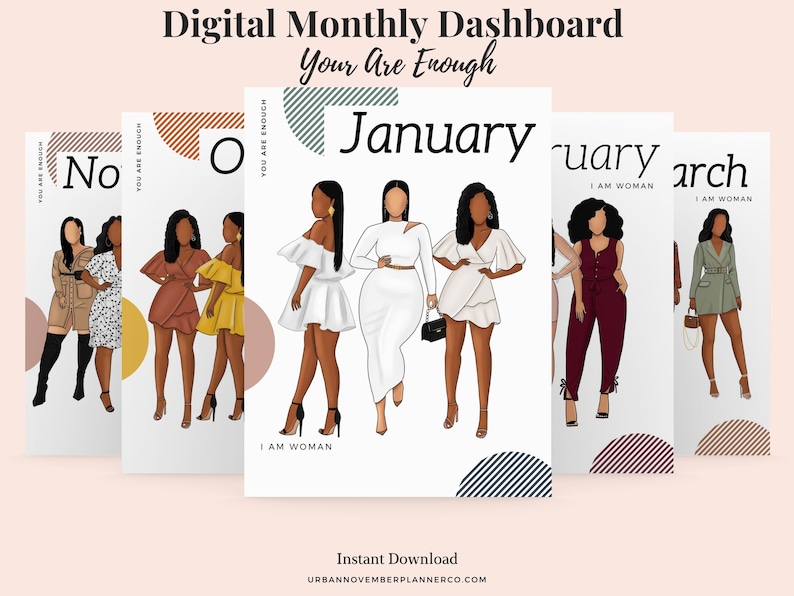 Black Girl Aesthetic Planner Dashboard | Goodnotes, Notability (digital ...
