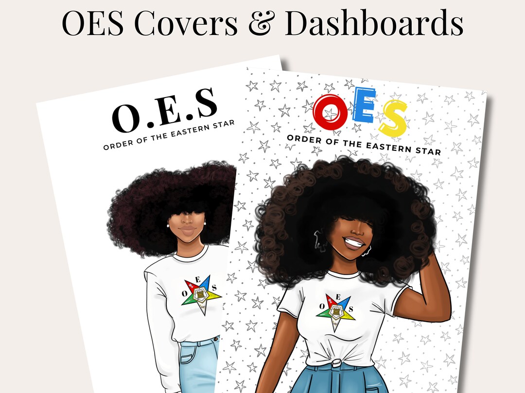 OES Order of the Eastern Star Planner Dashboard Planner Covers Digital ...