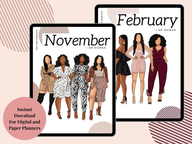 Black Girl Aesthetic Planner Dashboard | Goodnotes, Notability (digital ...