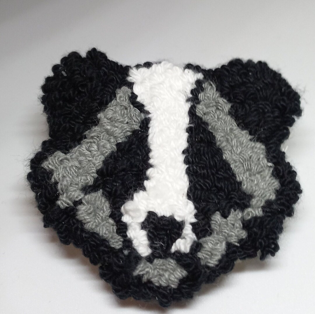 Origami Themed Panda French Barrette Hair Clip, Punch Needle Origami ...
