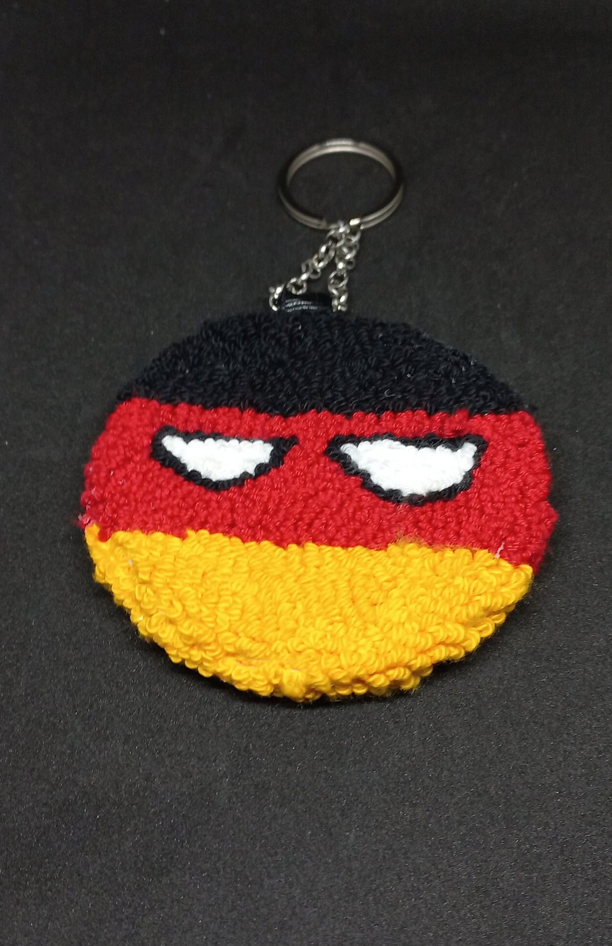 Germany Countryball Keychain, Deutschland Countryball Keyring, Double ...