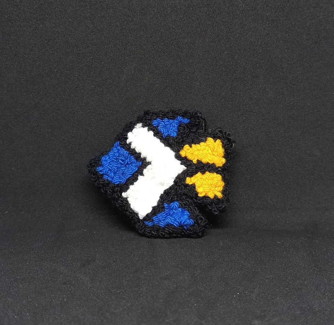 Origami Fish French Barrette Hair Clip, Punch Needle Origami Animal ...