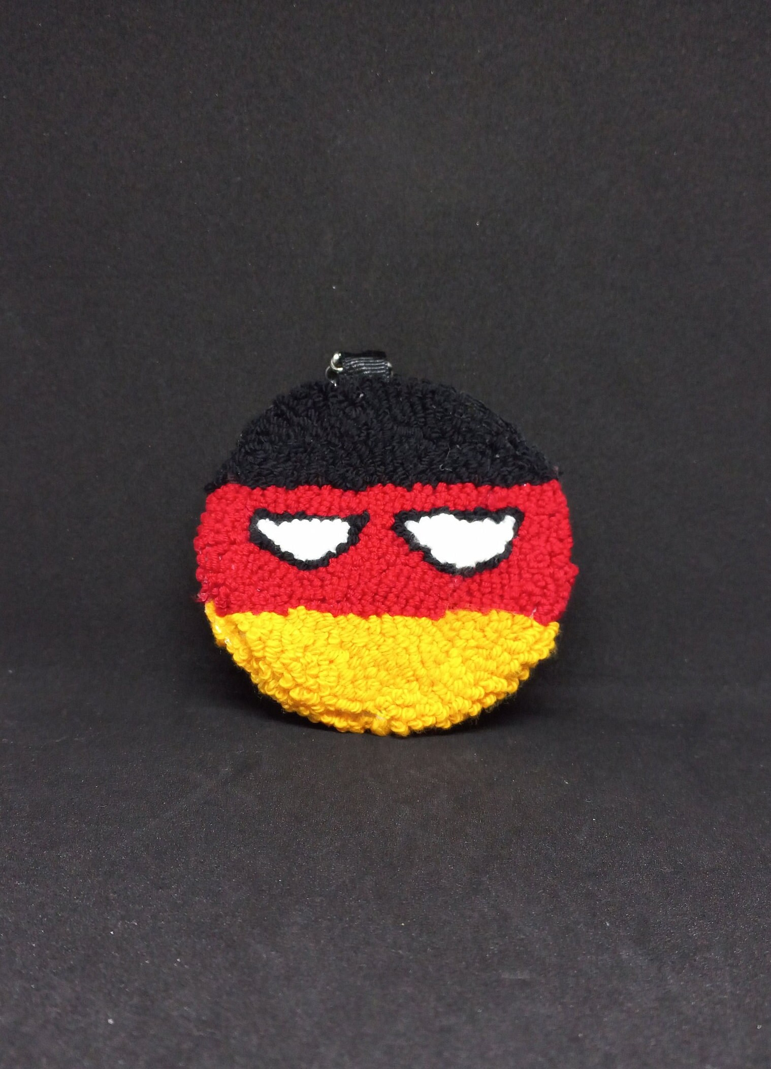 Germany Countryball Keychain, Deutschland Countryball Keyring, Double ...