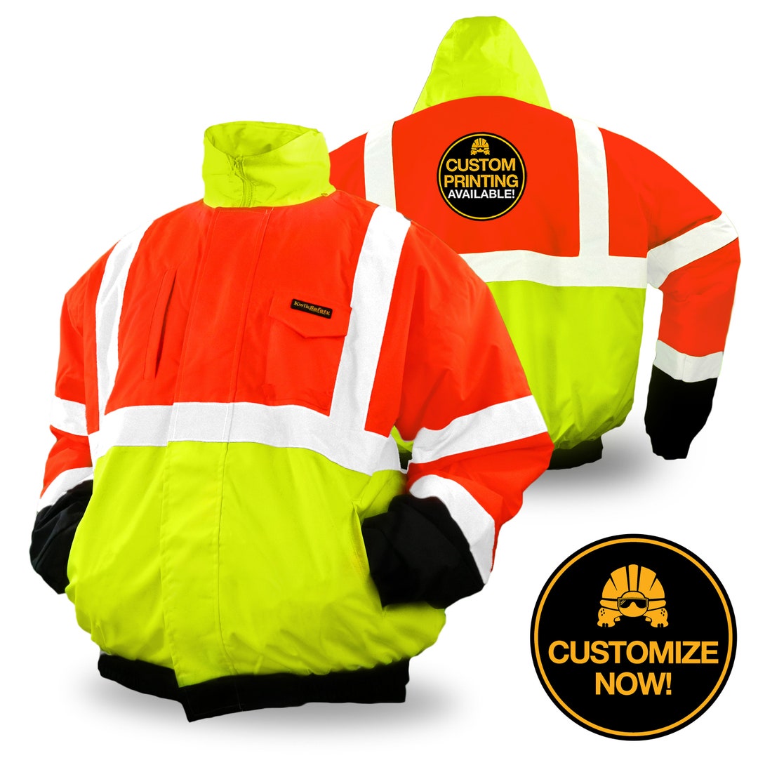 Kwiksafety DISPATCHER Safety Jacket (foldable Hood) Class 3 Ansi Tested ...