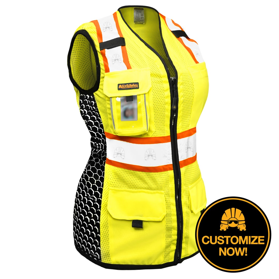 Kwiksafety QUEEN BEE Safety Vest for Women (limited Edition HONEYCOMB ...