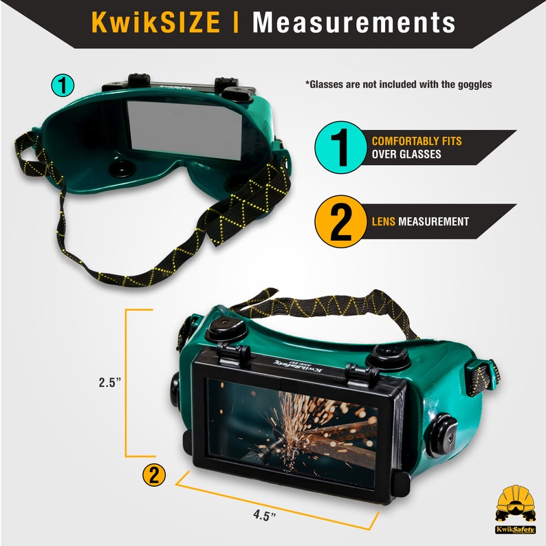 Kwiksafety HAMMERHEAD Welding Goggles (anti-fog, Anti-scratch) Flip-up ...