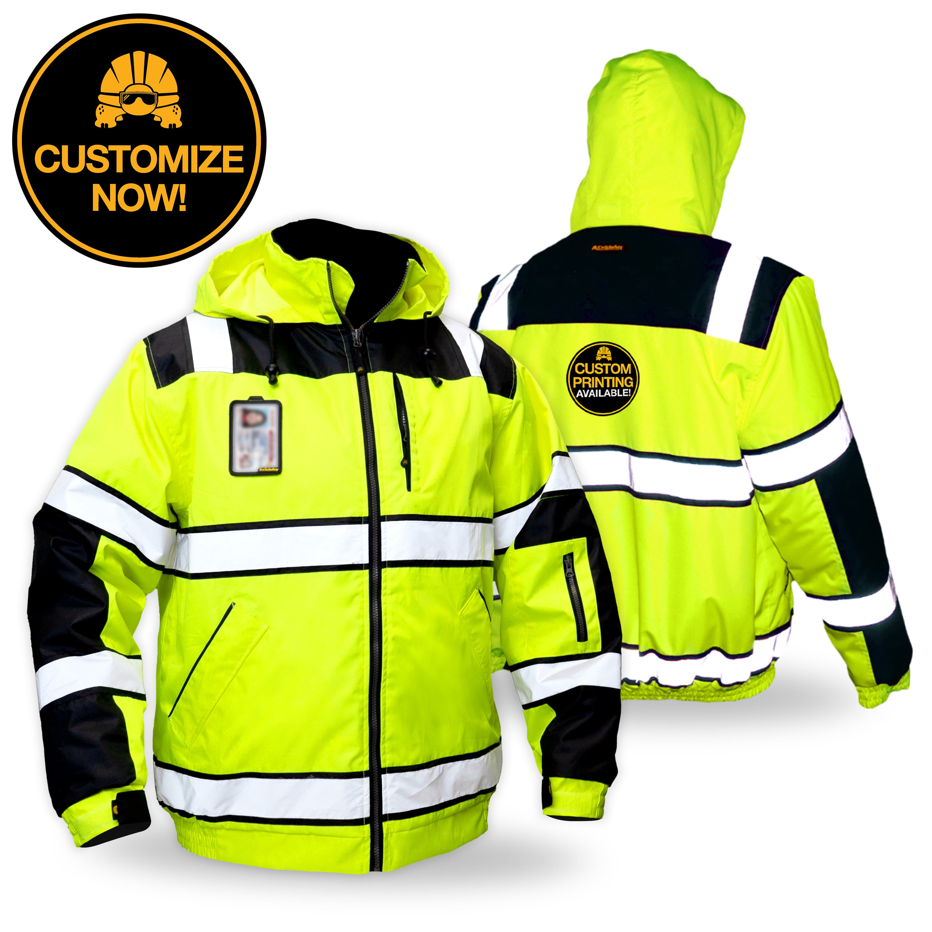 Kwiksafety ENFORCER Safety Jacket (detachable ID Pocket) Class 3 Ansi ...