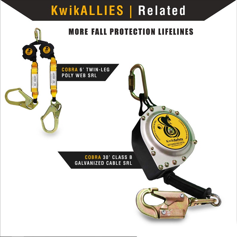 Kwiksafety TSUNAMI Vertical Lifeline Assembly Ansi Tested Osha ...