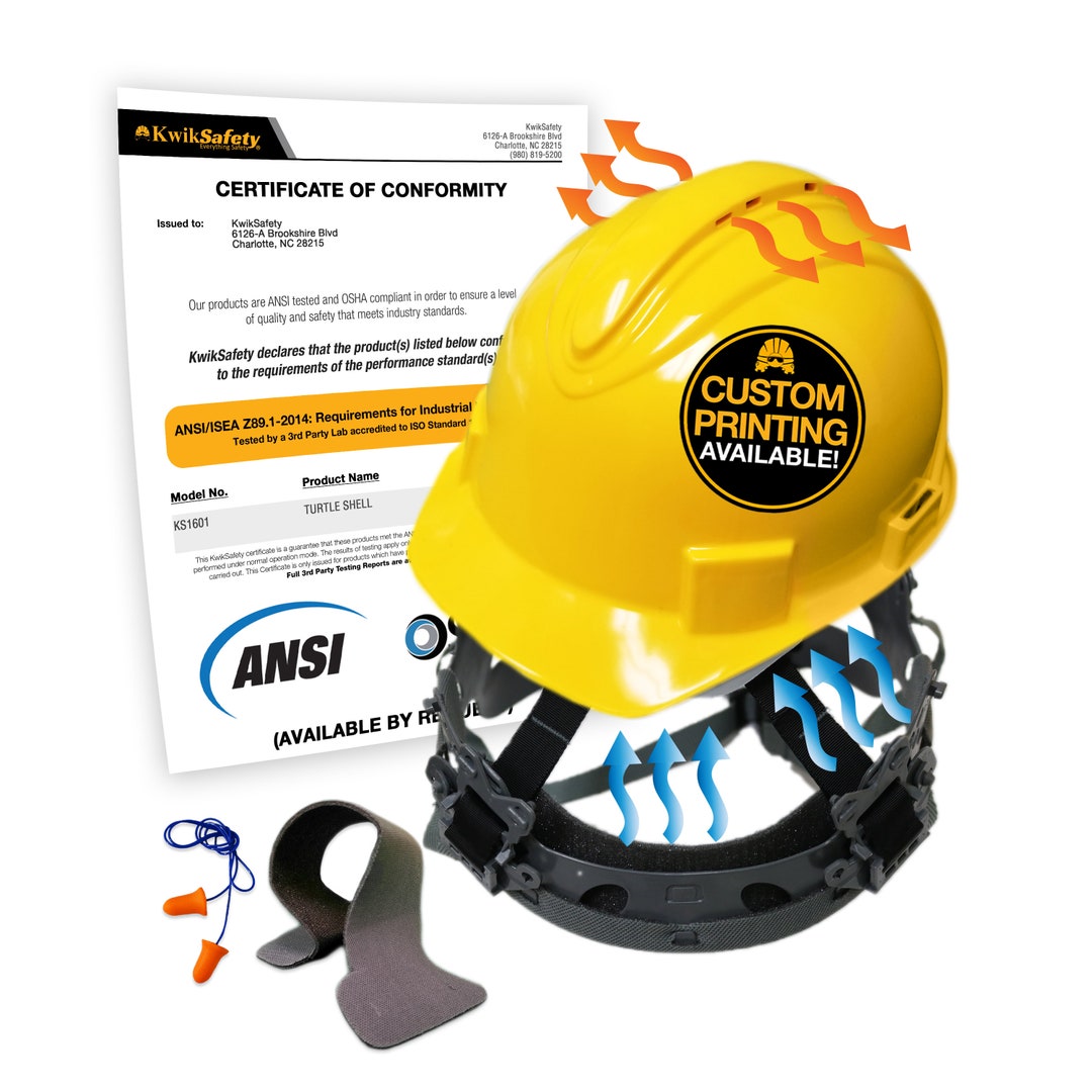 Kwiksafety TURTLE SHELL Hard Hat 10 Cooling Vents Type 1 - Etsy