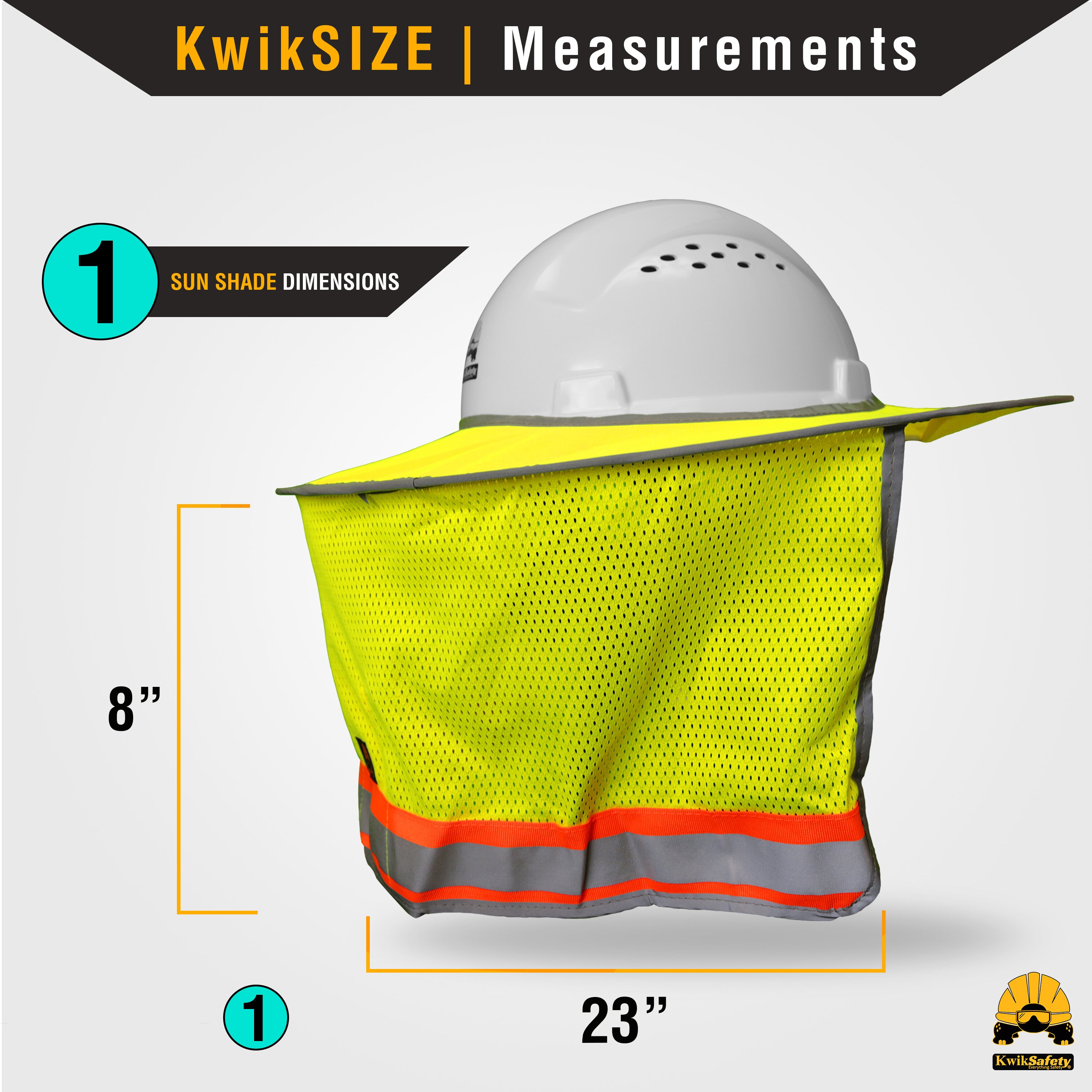 Kwiksafety LORD VADER Hard Hat Sun Shade (cooling Mesh) Ansi Osha ...