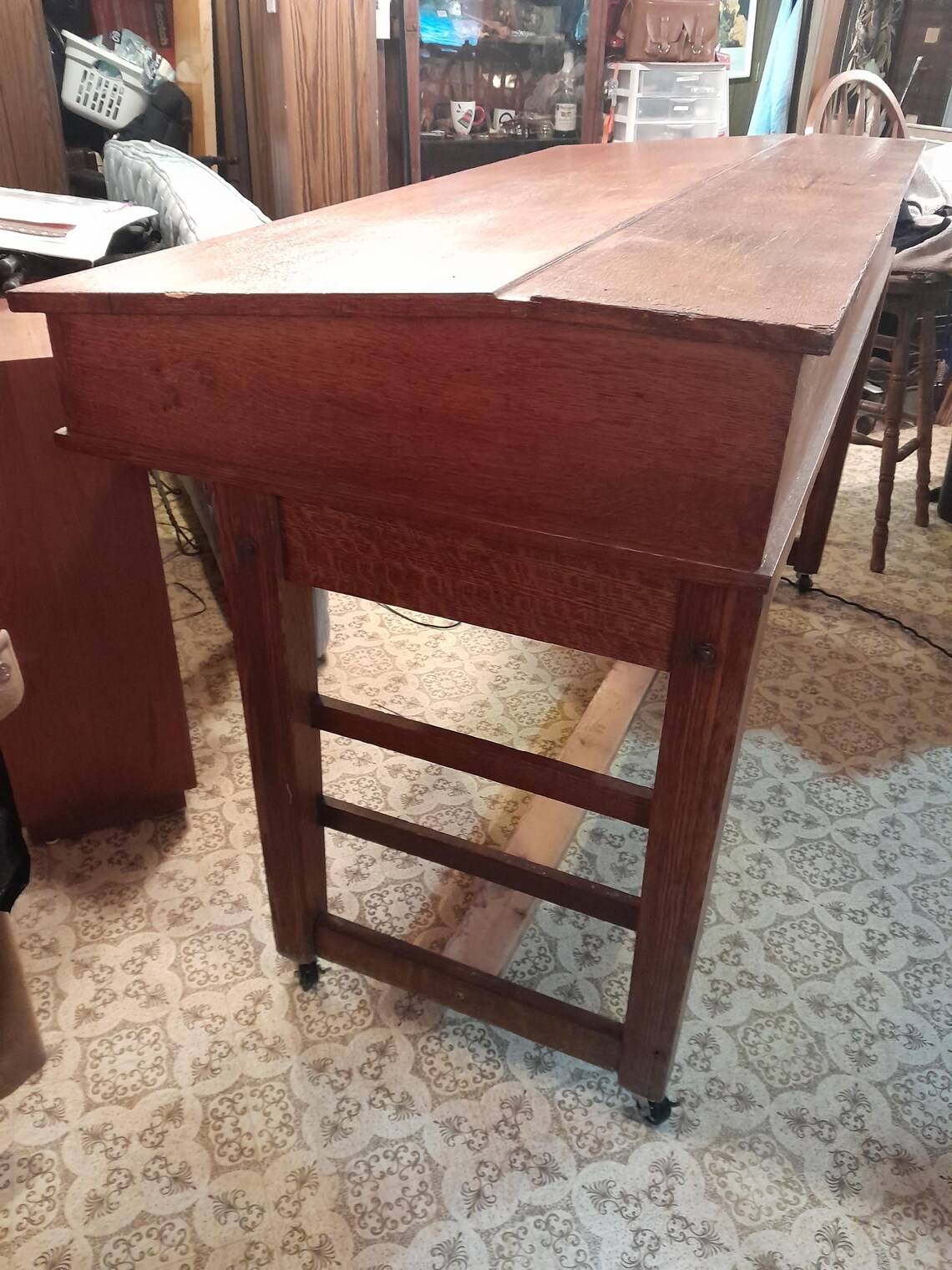 19th Century Desk With Solid Wood Trough Out - Etsy