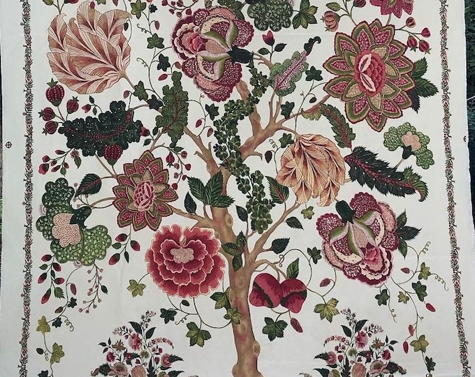 Stunning Palampore Top End Tree of Life High End Cotton Panel 54”/105 ...