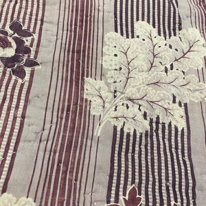 Stunning Rare Antique Handmade C1800 Large French Mauve Toile ...