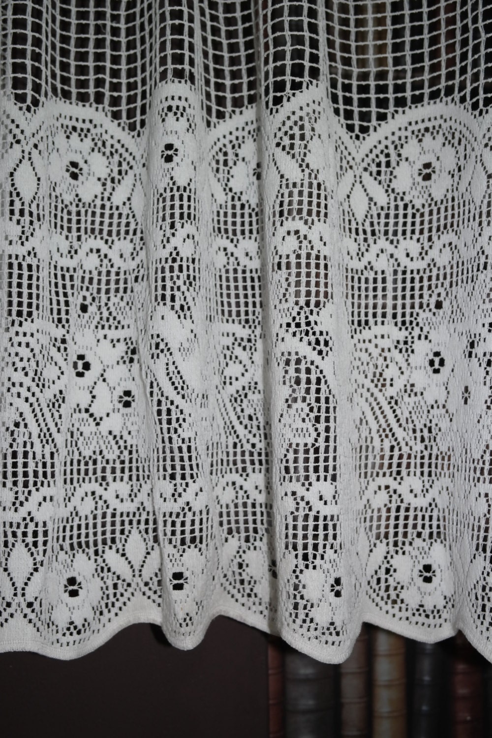 Valance Lace Panel Scottish Cotton Lace Cafe Curtain 23 - Etsy