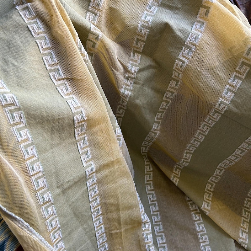 Greek Key Curtain - Etsy