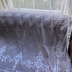 Margo Antique Design Cream Cotton Lace Made in Scotland Lace Curtain ...