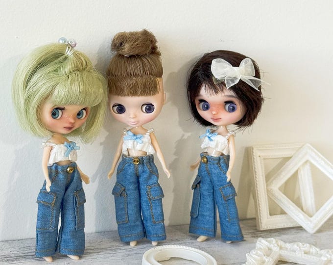 Handmade Mini Blythe Clothing Set – Shirt & Jeans - Etsy