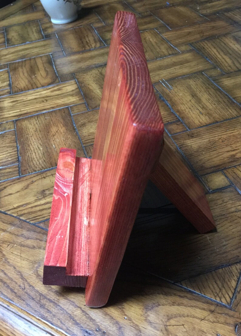 Tablet Stand Rustic Tablet Stand I Pad Stand Wood Tablet | Etsy