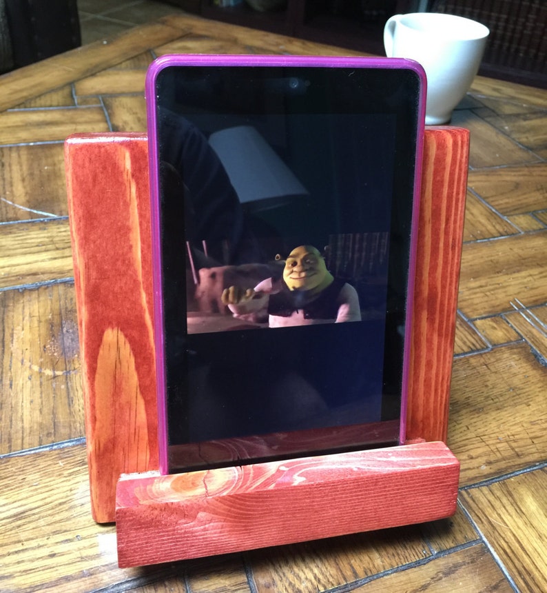 Tablet Stand Rustic Tablet Stand I Pad Stand Wood Tablet | Etsy
