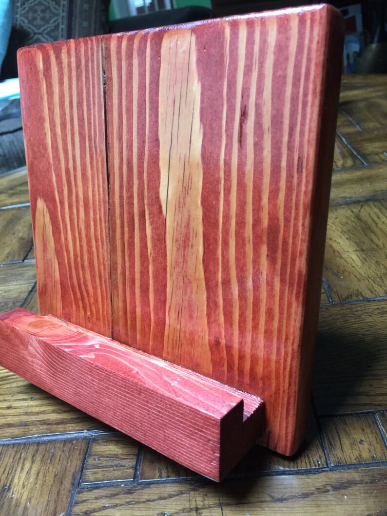 Tablet Stand Rustic Tablet Stand I Pad Stand Wood Tablet | Etsy