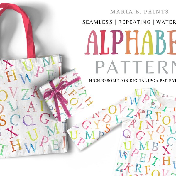 Alphabet Fabric - Etsy