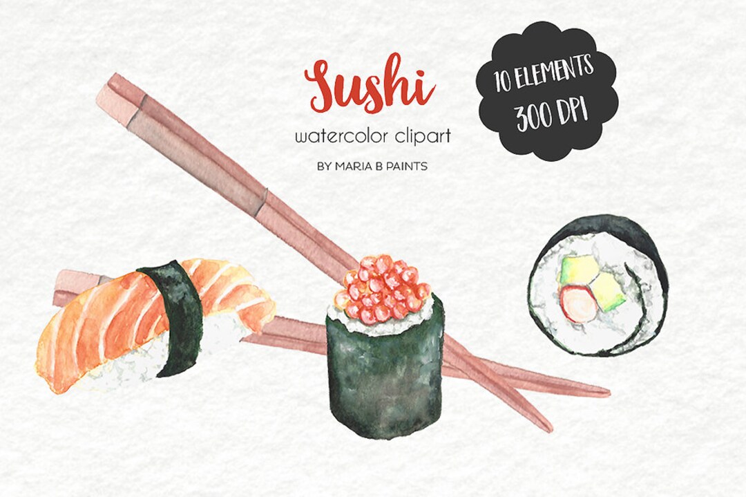 Sushi Chopsticks Clipart
