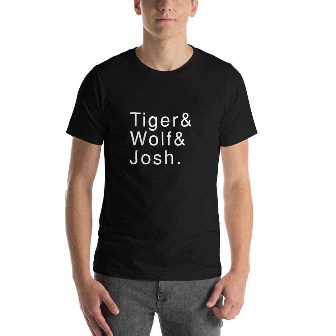 Tiger Wolf & Josh camiseta unisex de manga corta - Etsy España