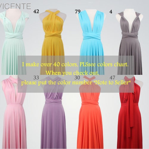 SHORT Knee Length Infinity Dress Convertible Formal Multiway - Etsy