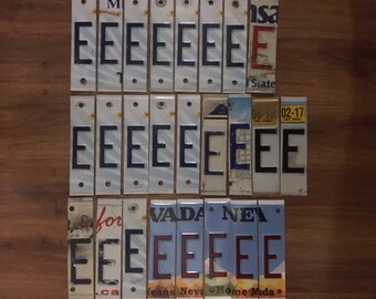 License plate letters | Etsy