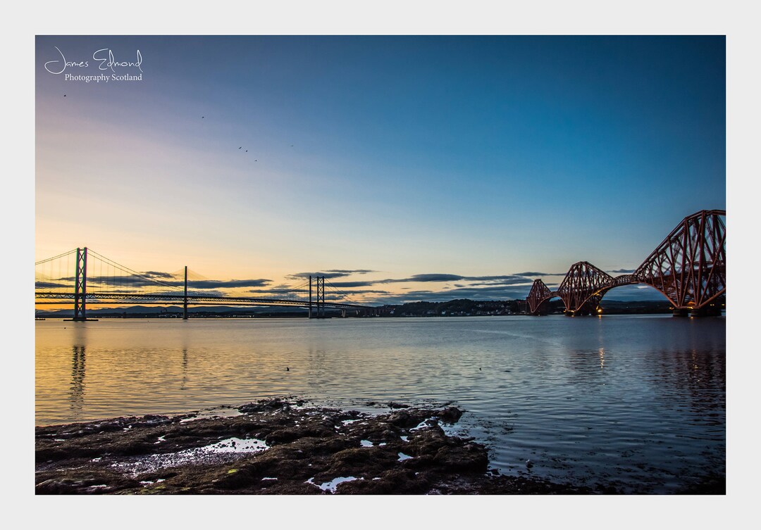 The Forth Bridge, Three Bridges, Landscape Photography, Scottish Print ...