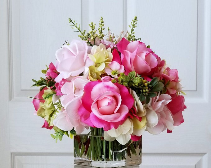 Real Touch Flowers-faux Floral Arrangement-flower - Etsy