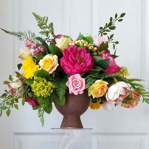 Real Touch Flowers Arrangement-silk Flower Arrangement-silk Flower ...