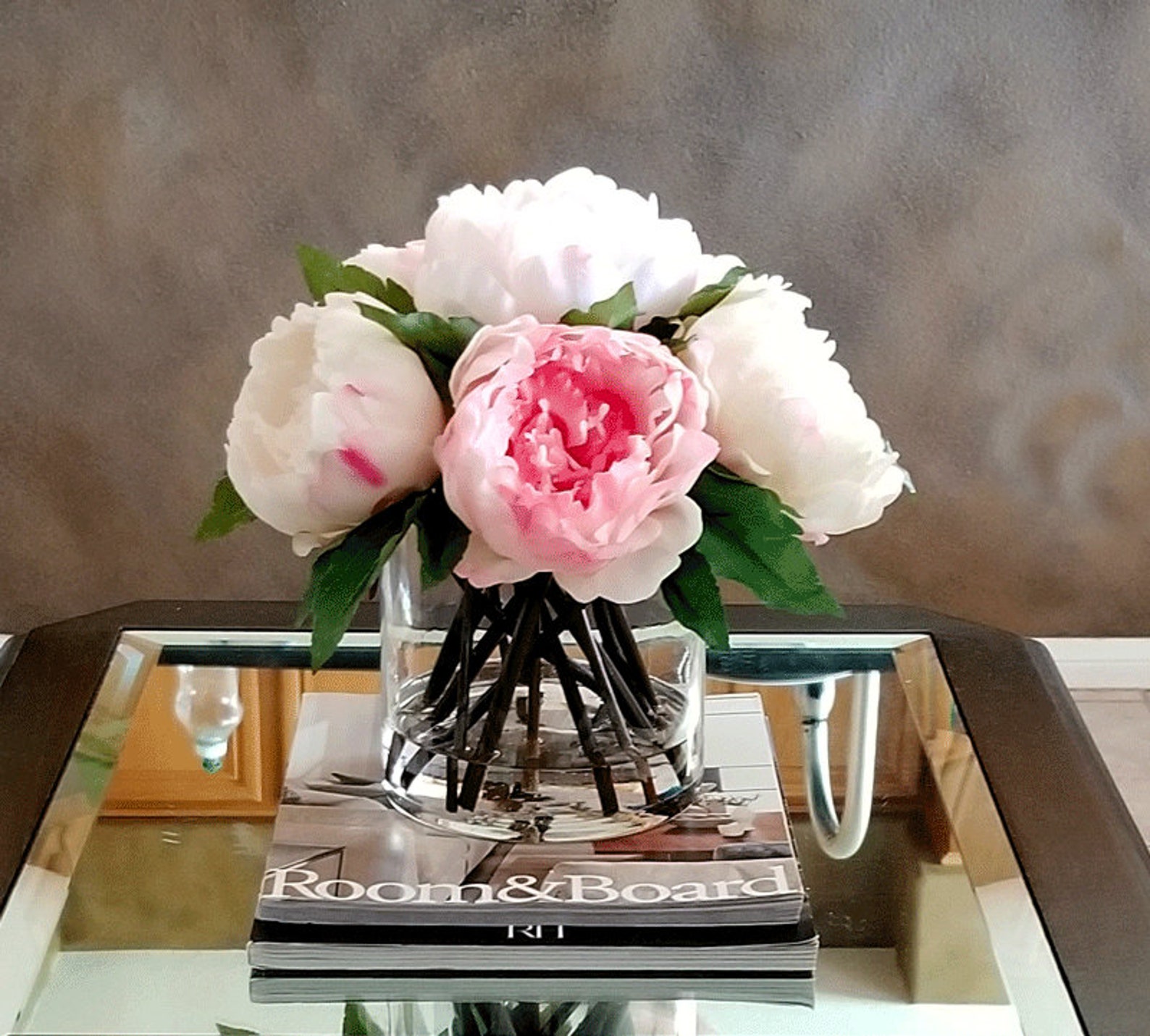 Large Pink Artificial Flowers Arrangement-large Size Real | Etsy