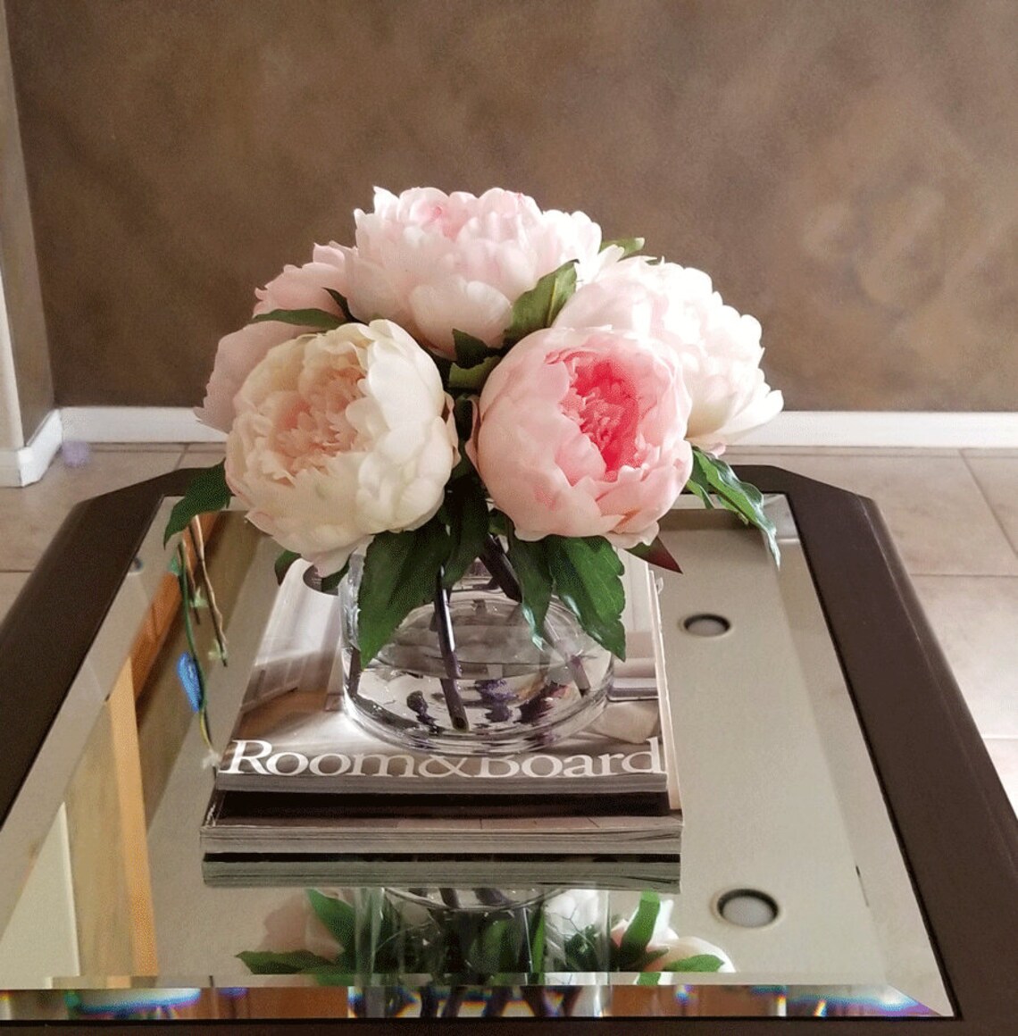 Large Pink Artificial Flowers Arrangement-large Size Real - Etsy