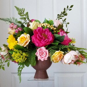 Real Touch Flowers Arrangement-silk Flower Arrangement-silk Flower ...