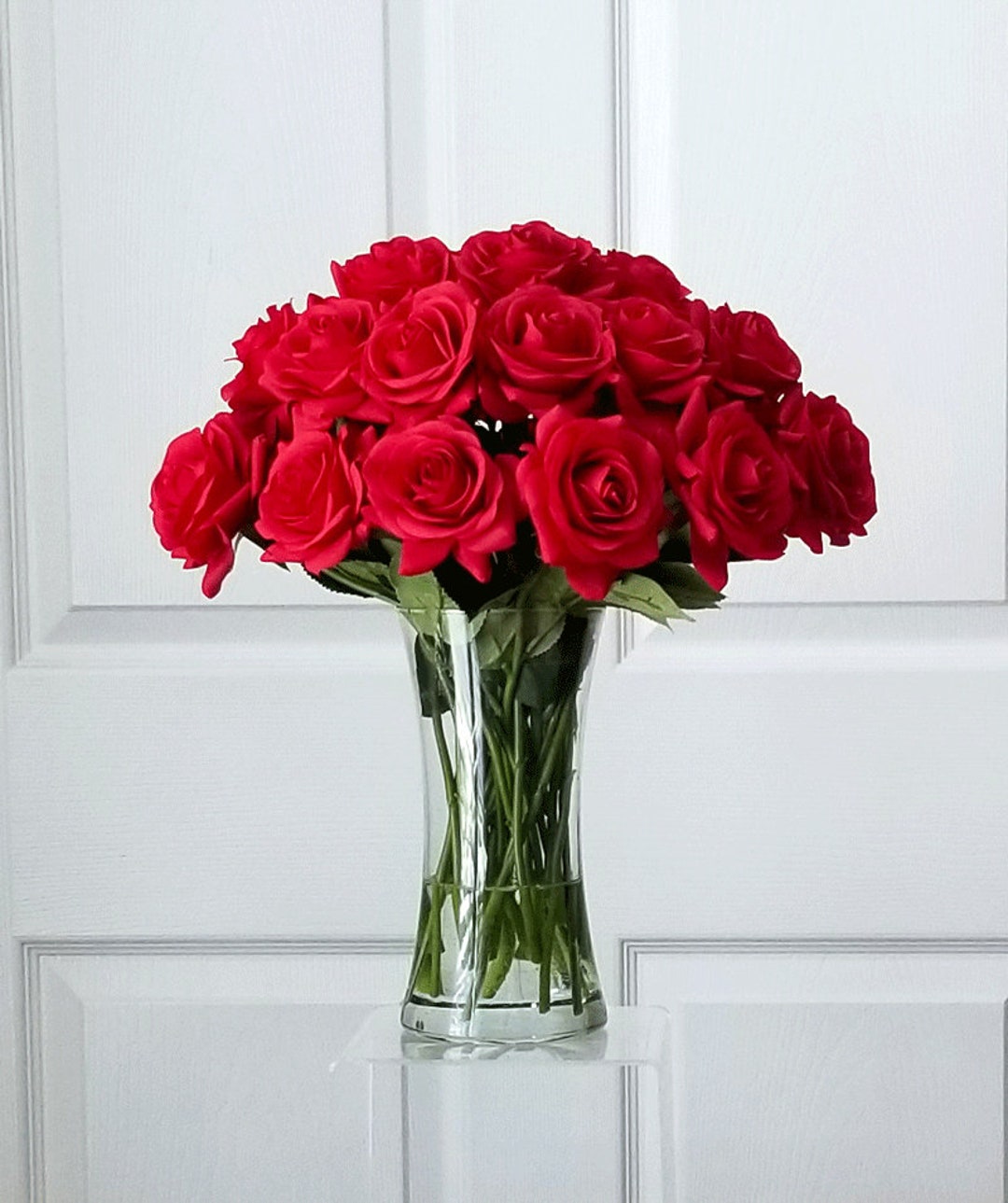 Red Roses Arrangement-fake Flowers Arrangement-christmas Flower ...