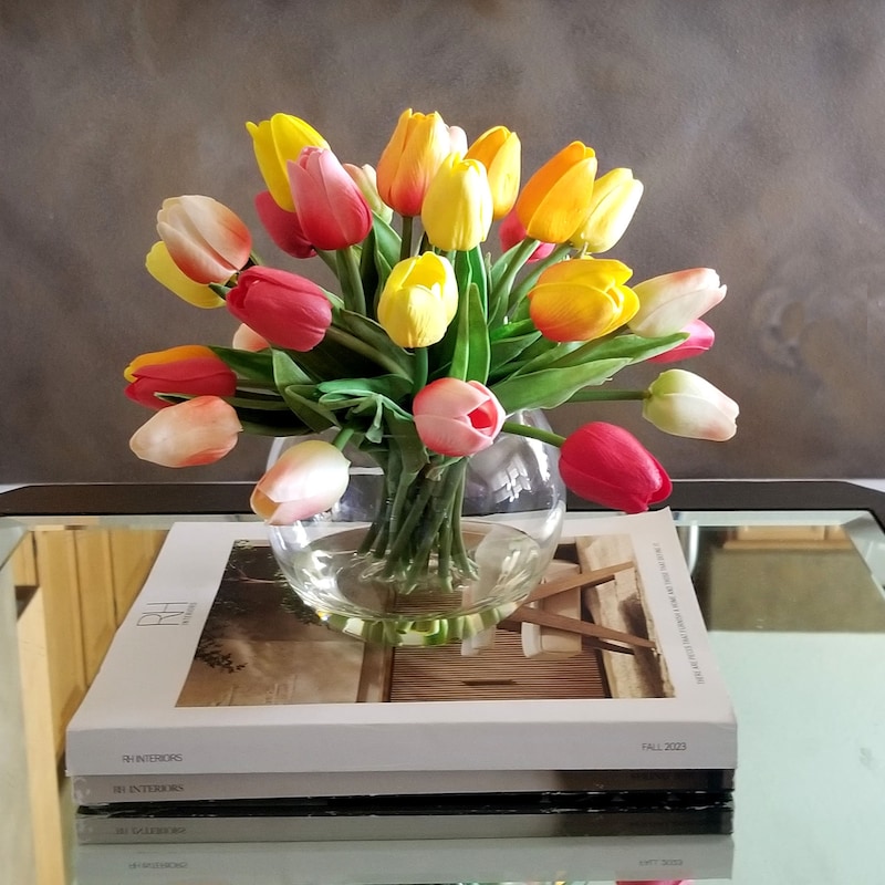 Real Touch Tulips No Vase - Etsy