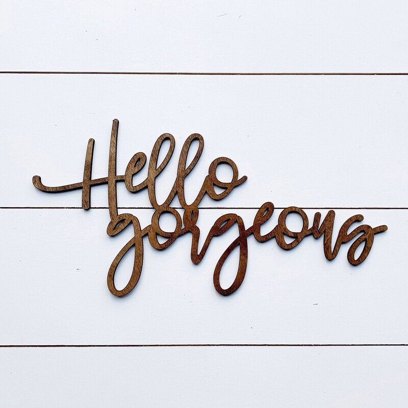Hello Gorgeous Neon Sign - Etsy