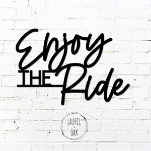 Enjoy the ride wood cutout sign enjoy the ride sign cycling | Etsy