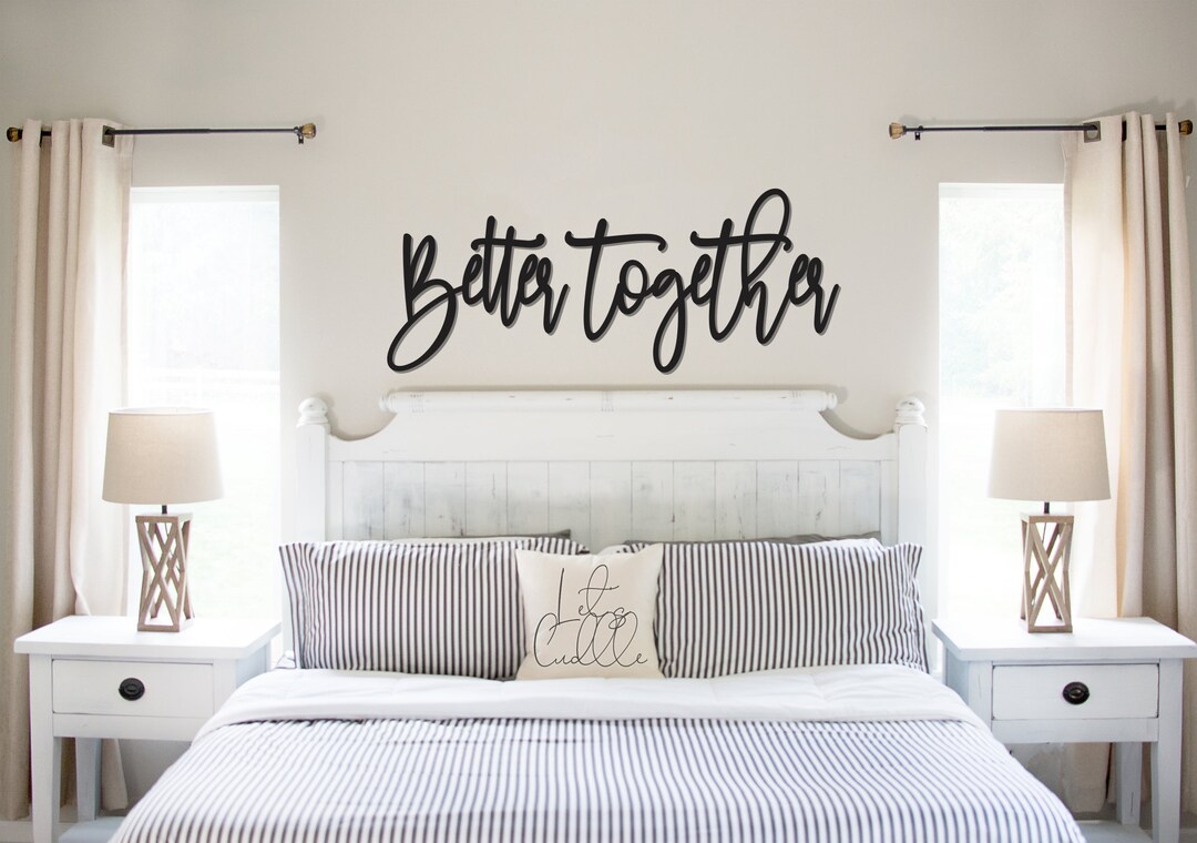 Better Together Sign, Better Together Wood Cutout Sign, Better Together ...