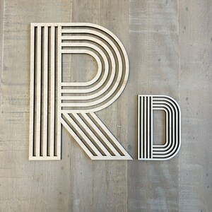 Modern Wood Letters, Modern Letters for Nursery, Mid Century Modern ...