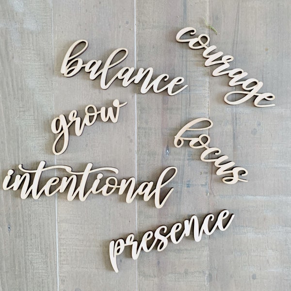 Wood Word Cutouts - Etsy