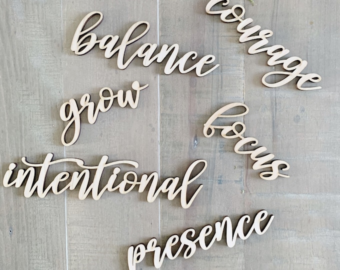 Word of the Year Cutout, Custom Word of the Year Cutout, Word of the ...