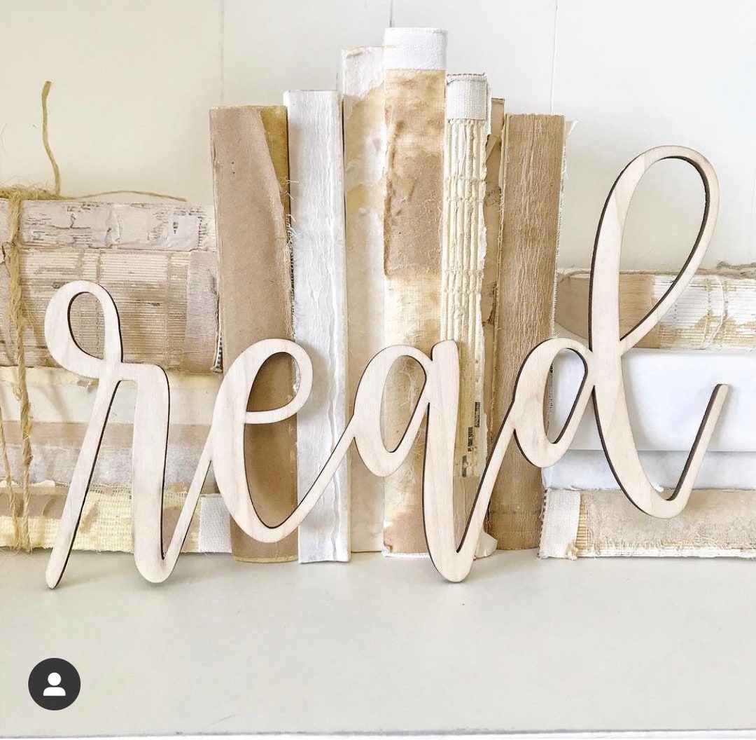 Read Wood Cutout Sign Large Read Sign Playroom Decor - Etsy